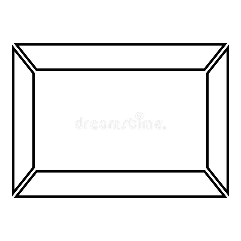 Window frame outline icon stock vector. Illustration of design - 131567468
