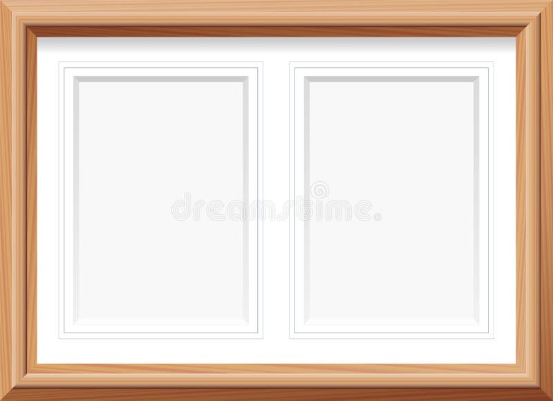 Picture Frame Two in One stock vector. Illustration of horizontal ...