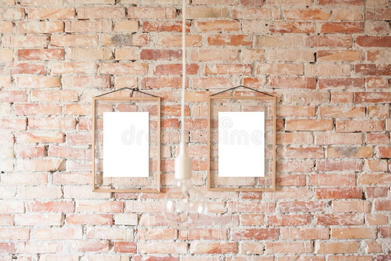 Picture frame on wall stock photo. Image of concrete - 69524512