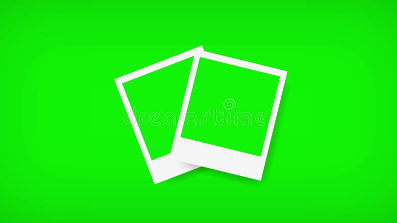 Picture Frames with Green Screen for Your Photo. 3d Rendering Stock ...