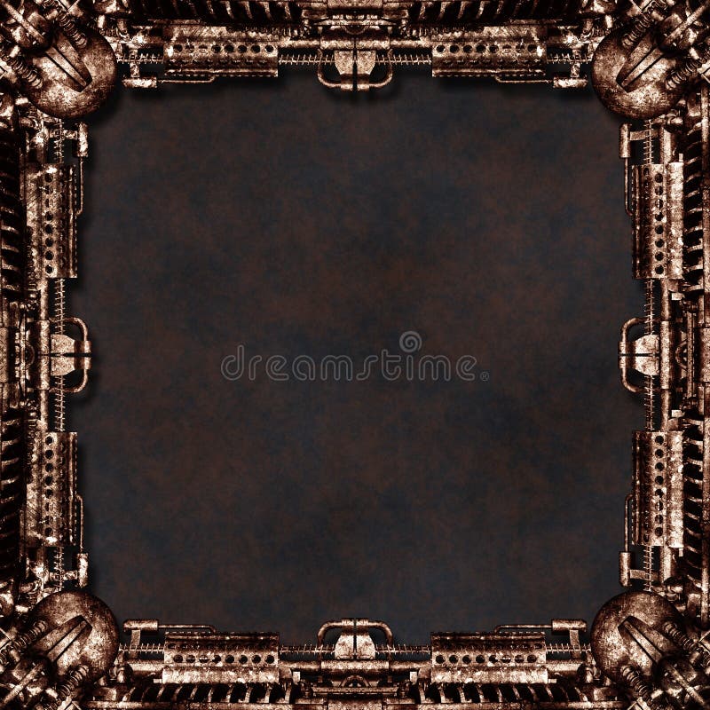 Picture Frames Technically and Rusty Stock Photo - Image of decoration ...