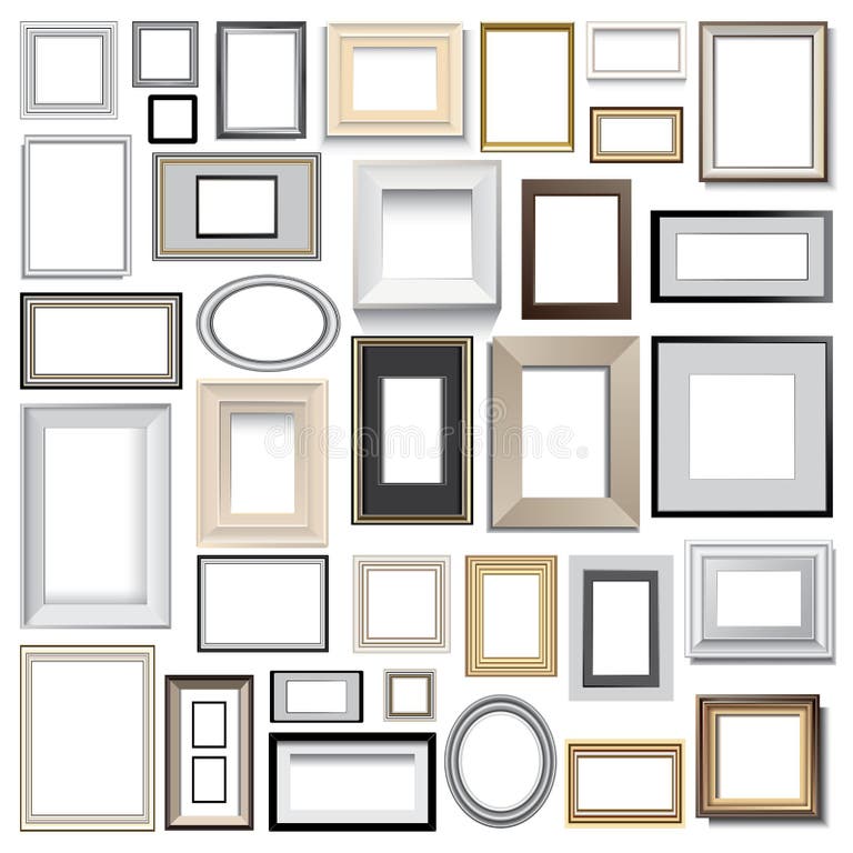 Picture frames stock vector. Illustration of decoration - 48437279