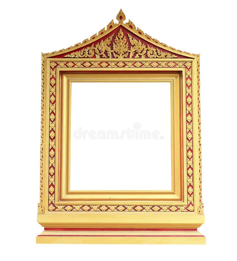 Picture Gold Frame Thai Style Stock Image - Image of album, pattern ...