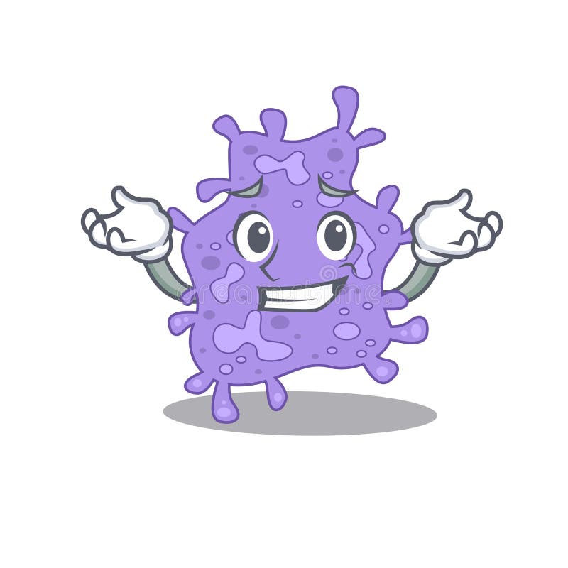 A Picture of Grinning Staphylococcus Aureus Cartoon Design Concept ...