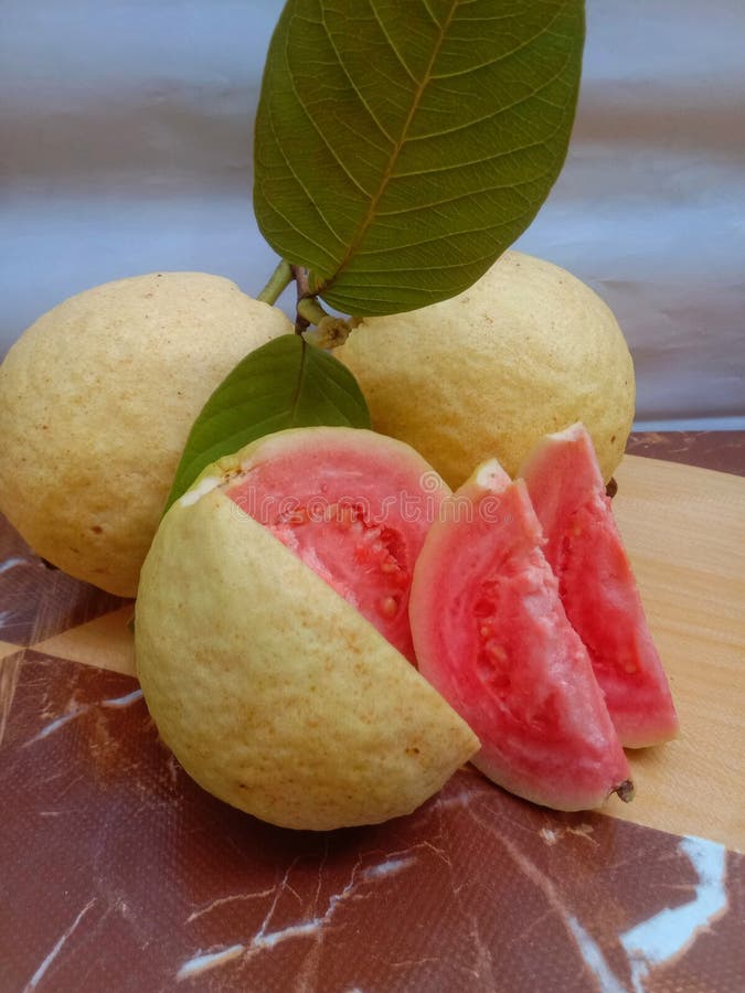 Picture of Guava Fruit or Buah Jambu Biji Merah Stock Photo - Image of ...
