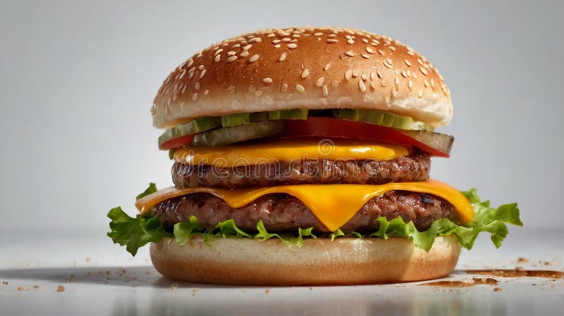 A Picture of a Hamburger that Looks Delicious Stock Illustration ...