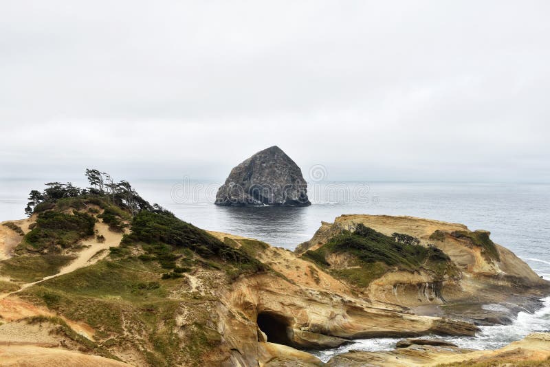 Haystack rock stock photo. Image of haystack, geology - 162089248