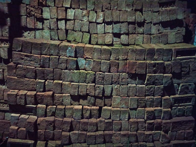 Heap of Bricks on a Palette - Building Supplies Stock Photo - Image of ...