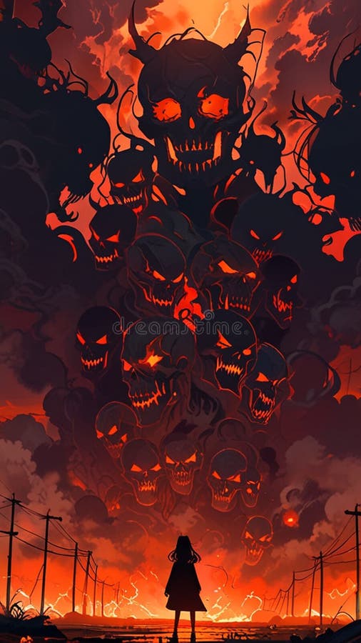 A Picture of a Hell with a Shade Where More Horrible Images are Kept ...