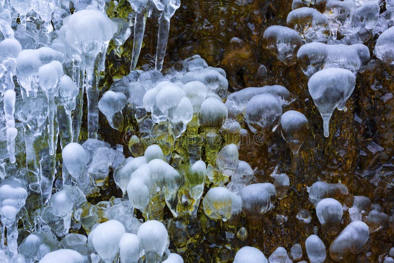 Picture of Icicles and Various Forms Stock Image - Image of texture ...