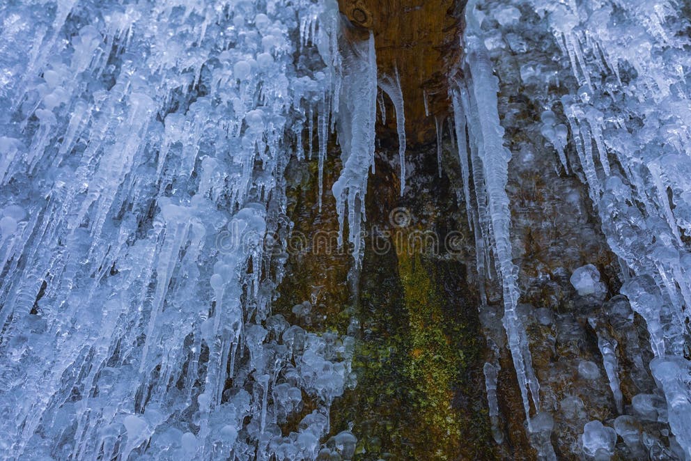 Picture of Icicles and Various Forms Stock Photo - Image of glacier ...