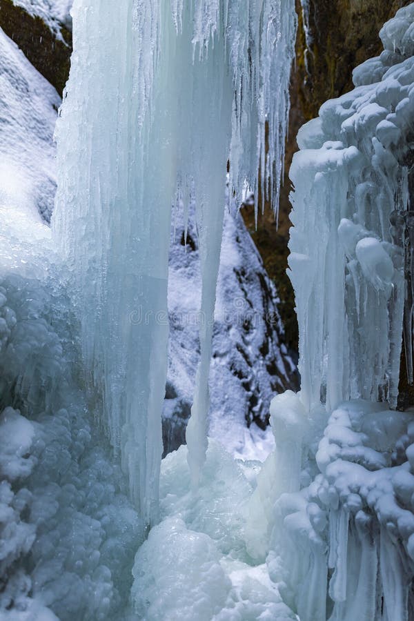 Picture of Icicles and Various Forms Stock Image - Image of snowflake ...