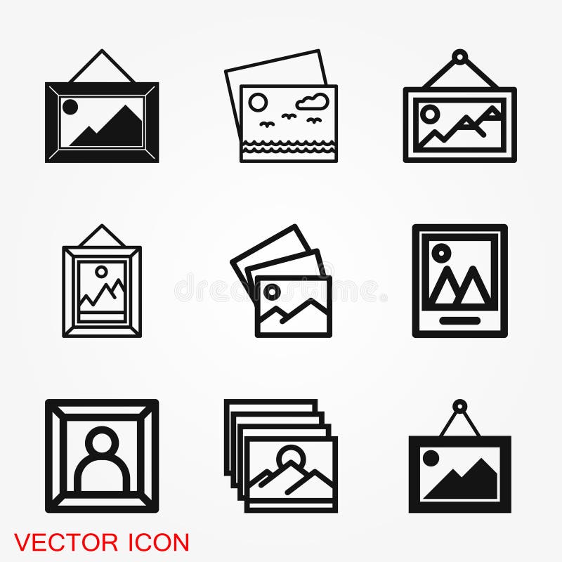 PIcture Icon Graphic Design Vector Sign Symbol for Design Stock Vector ...