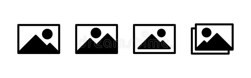 Picture Icon . Photo Gallery Icon Symbol Stock Vector - Illustration of ...