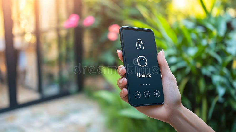 This Picture Illustrates a Keyless Entry System Using a Smartphone ...
