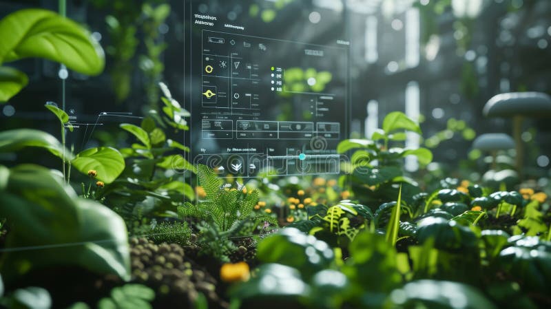 Smart Farming with AI in Advanced Greenhouse Environment Stock ...