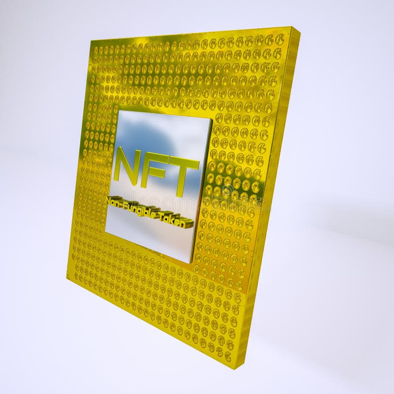 Picture with the Inscription Nft on a White Background. Crypto Map ...