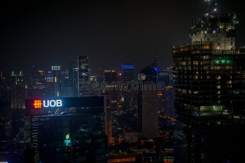 Jakarta at Night, Java, Indonesia Editorial Photography - Image of java ...