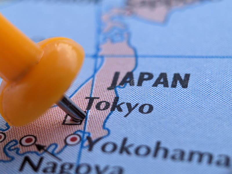 The Picture of Japan Tokyo Highlighted in World Map Stock Image - Image ...