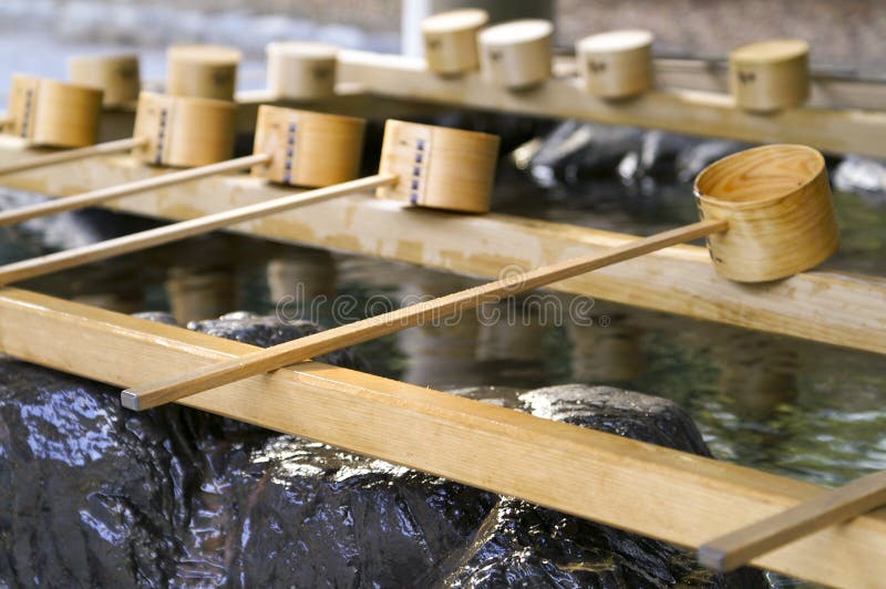 Picture of Japanese Purification Fountain Stock Photo - Image of belief ...