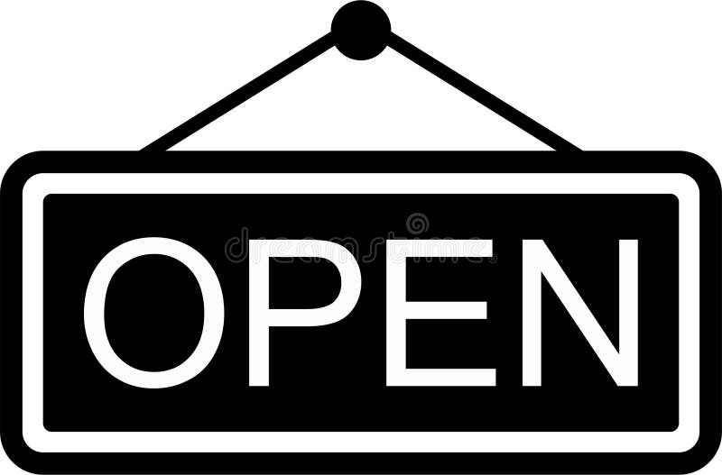 The Picture of Lable Icon Design with Open Posts Stock Illustration ...