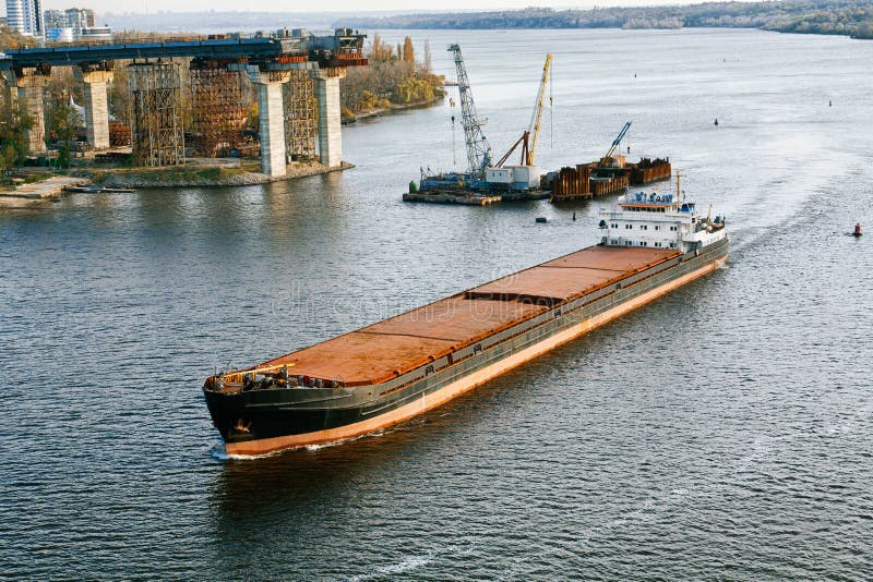 Picture of a large barge stock image. Image of nautical - 30424905
