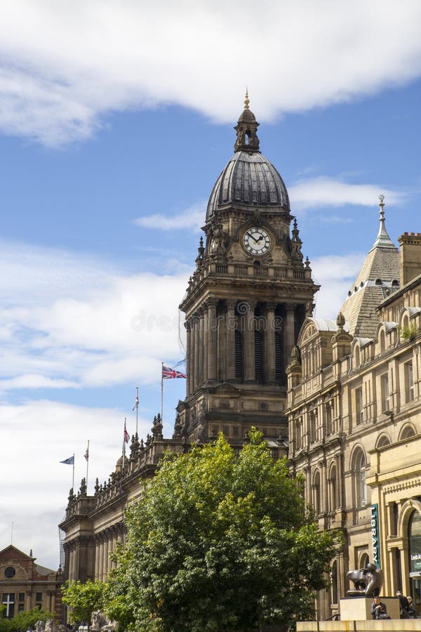 Picture of Leeds Town Hall and Leeds Library Editorial Stock Image ...