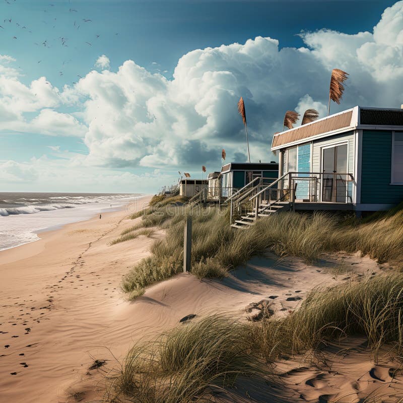 Life at he beach stock illustration. Illustration of coast - 313729808