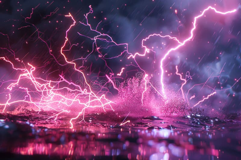 A Picture of Lightnings Suspended in the Air, Providing a Unique Visual ...