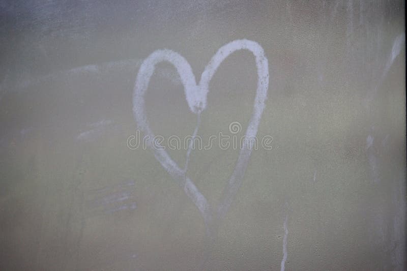 Picture of Love in the Window Glass Stock Image - Image of glass ...