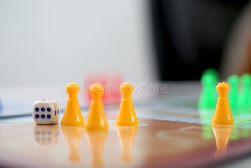 Picture of Ludo Tokens and Dice Editorial Stock Photo - Image of dice ...