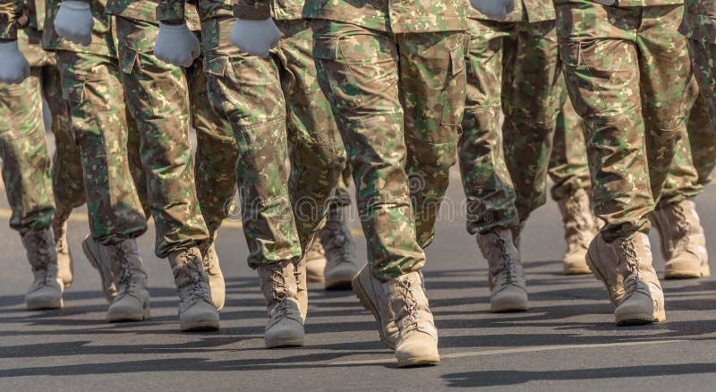 Military legs in cadence stock image. Image of formation - 224988367