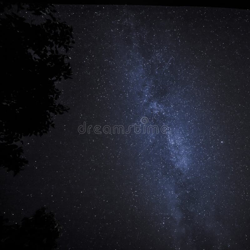 Picture of the Milky Way in the Cloudless Night Sky Stock Image - Image ...