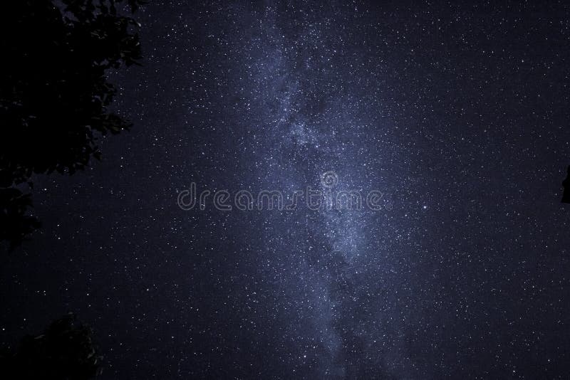 Picture of the Milky Way in the Cloudless Night Sky Stock Image - Image ...