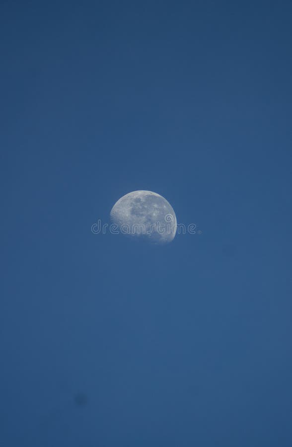 Picture of a Moon in the Morning at Sabah Malaysia Stock Image - Image ...