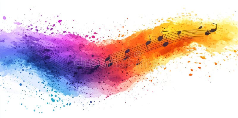 A Picture of Multiple Musical Notes on a Completely White Background is ...