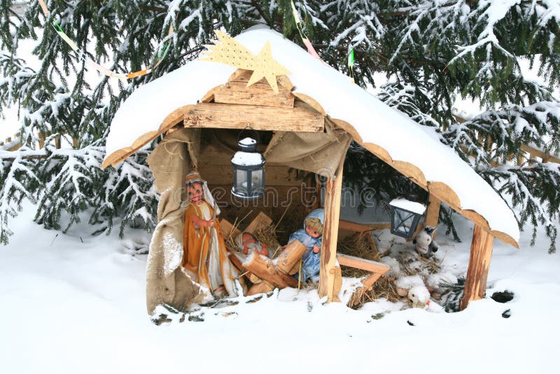 Picture of the Nativity stock photo. Image of wintertime - 13170662