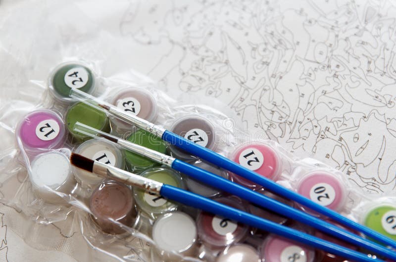 Picture by Number. the Creative Process of Painting a Picture with ...