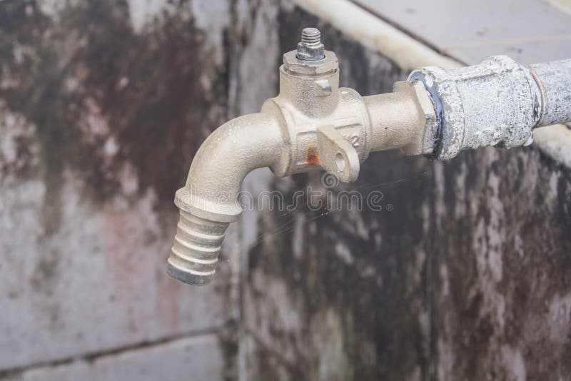 The Picture of the Old Rusty Water Tap, Stock Photo - Image of metal ...