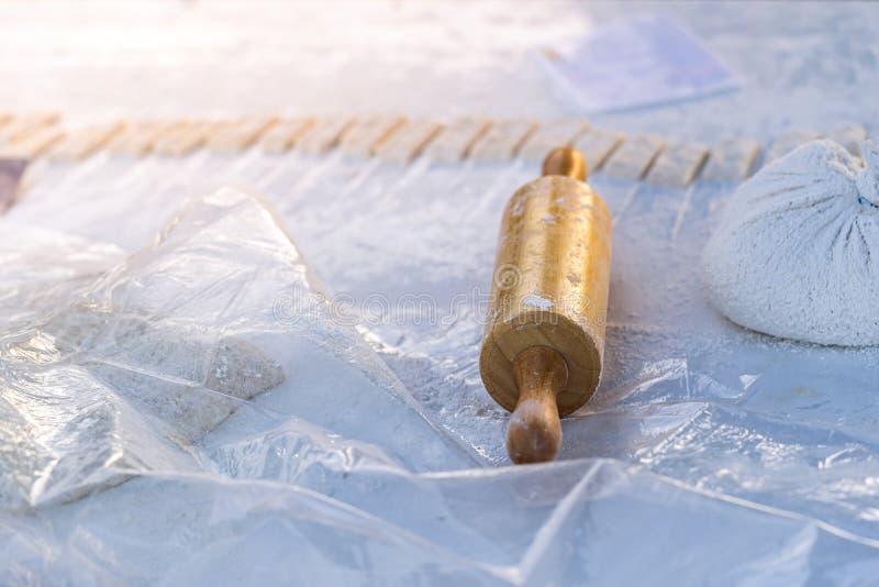Picture of One of the Steps in Making Patongo Snacks in the Market ...