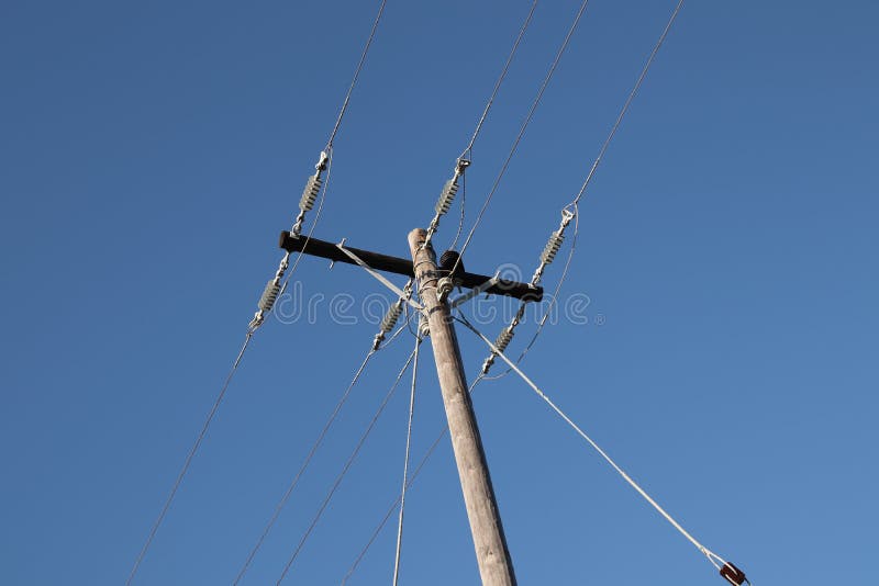 Picture Of An Overhead Power Line Stock Photo - Image of environment ...