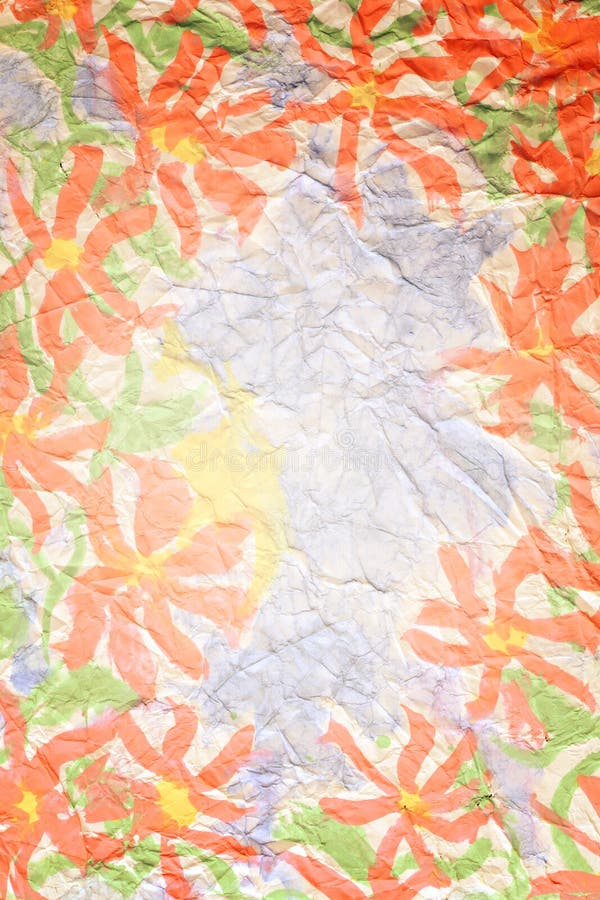 Picture of Paint Color on the Folded Paper Stock Photo - Image of ...