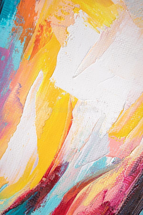 The Background is Written in Acrylic. Painting in Multicolored Tones ...