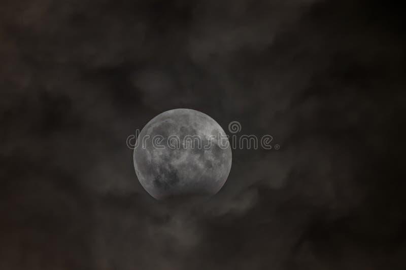 Partial Full Moon stock image. Image of bright, detail - 142463425