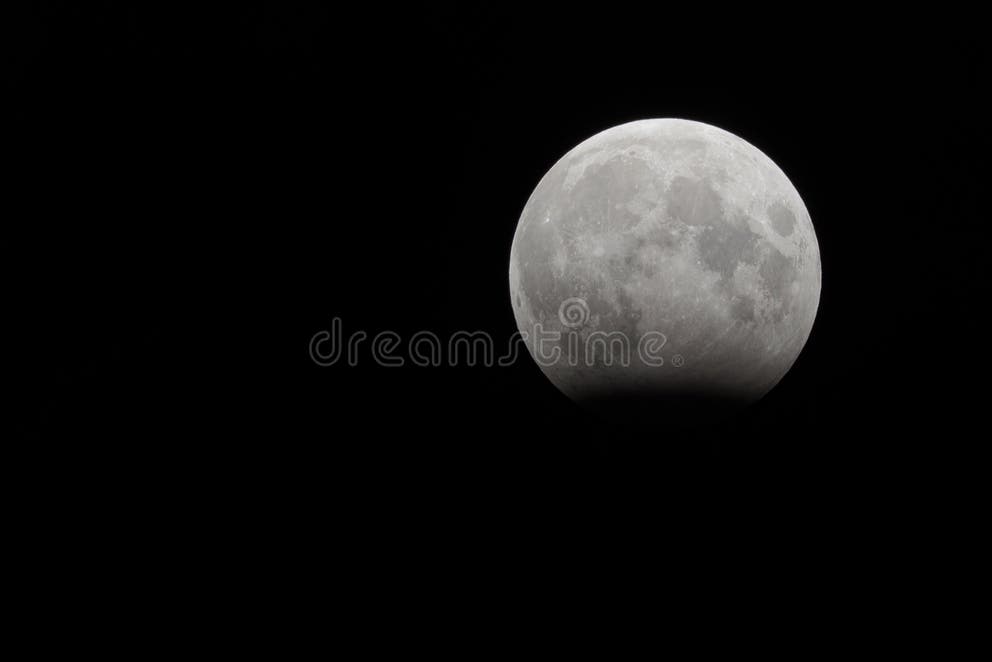 Partial Full Moon Eclipse from 28 October 2023 Stock Image - Image of ...