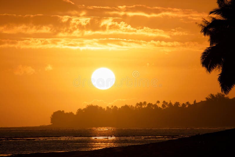 Picture perfect sunset stock photo. Image of sunset - 124774896
