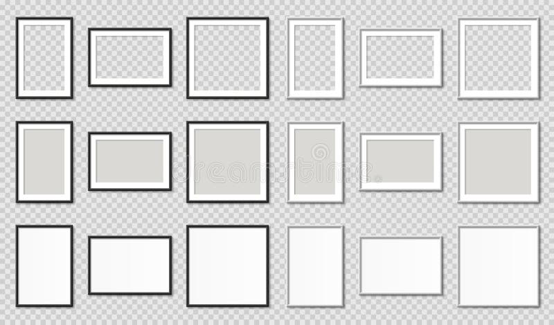 Picture Photo Frame Realistic Set Empty Mockup, Isolated Pictures ...
