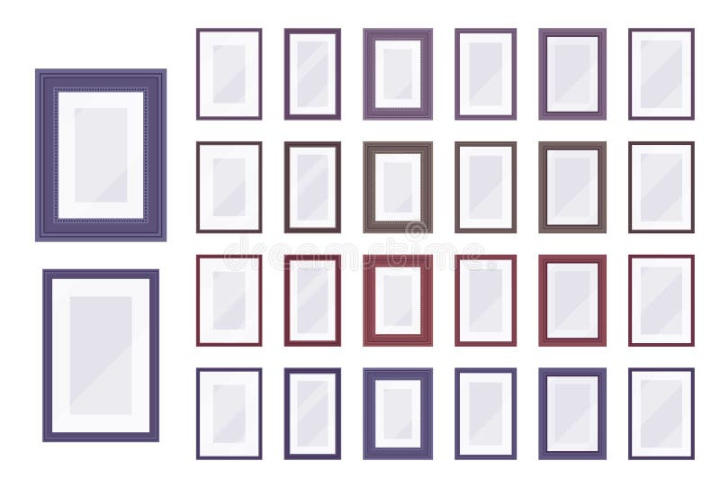 Picture, Photo Frame Set for Home, Office Decor Vertical Format Stock ...