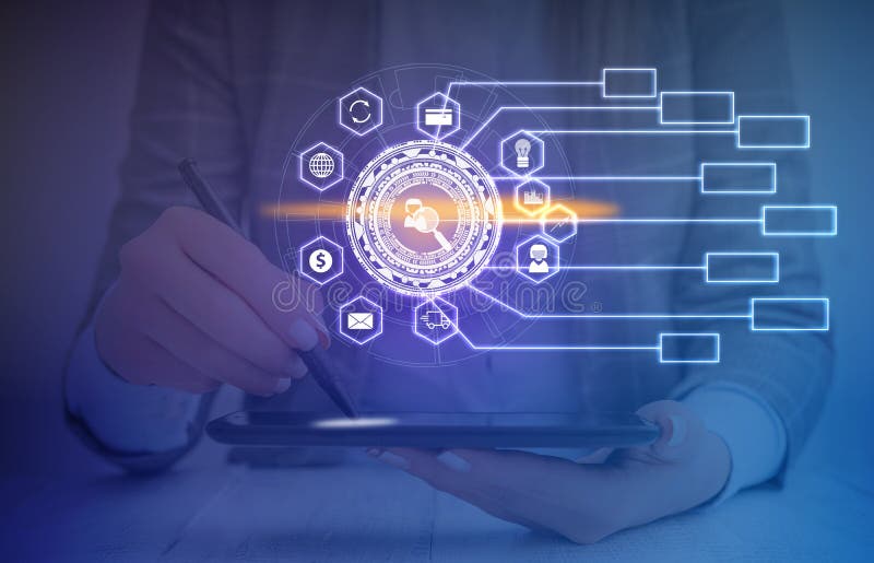 Photo of Network System in Modern Technology Smart Gadget Device ...