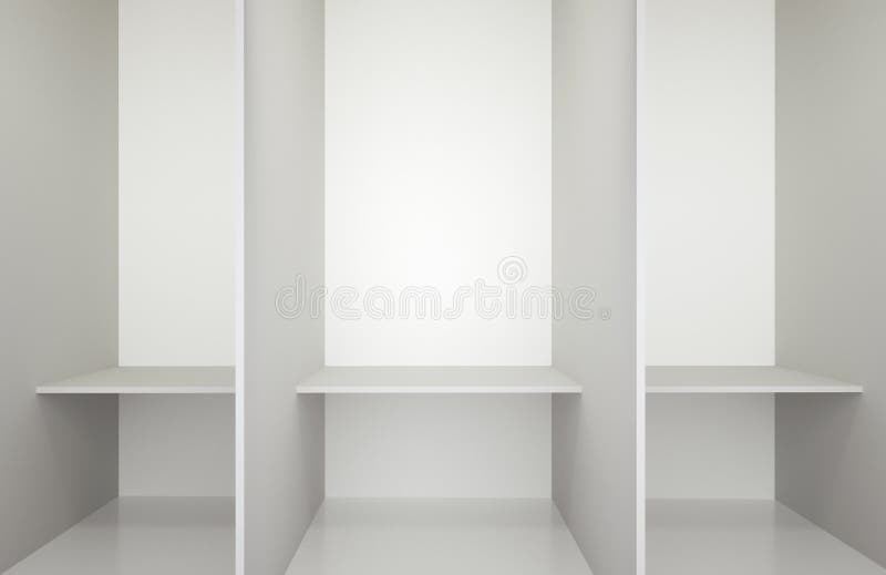 Picture Presenting the Changing Room Stock Illustration - Illustration ...